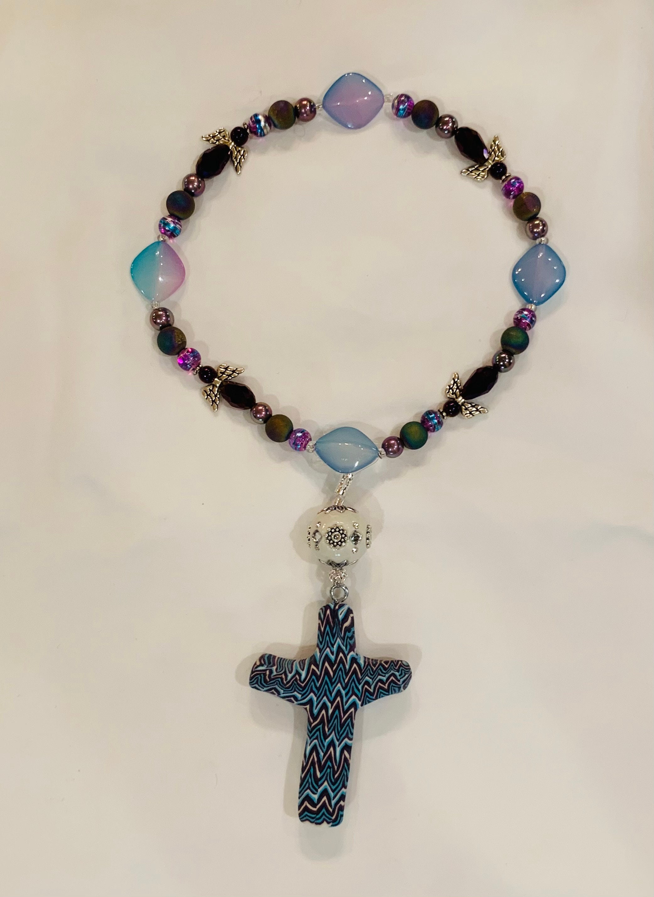 Purple Chevron Protestant Prayer Beads Methodist - Etsy UK