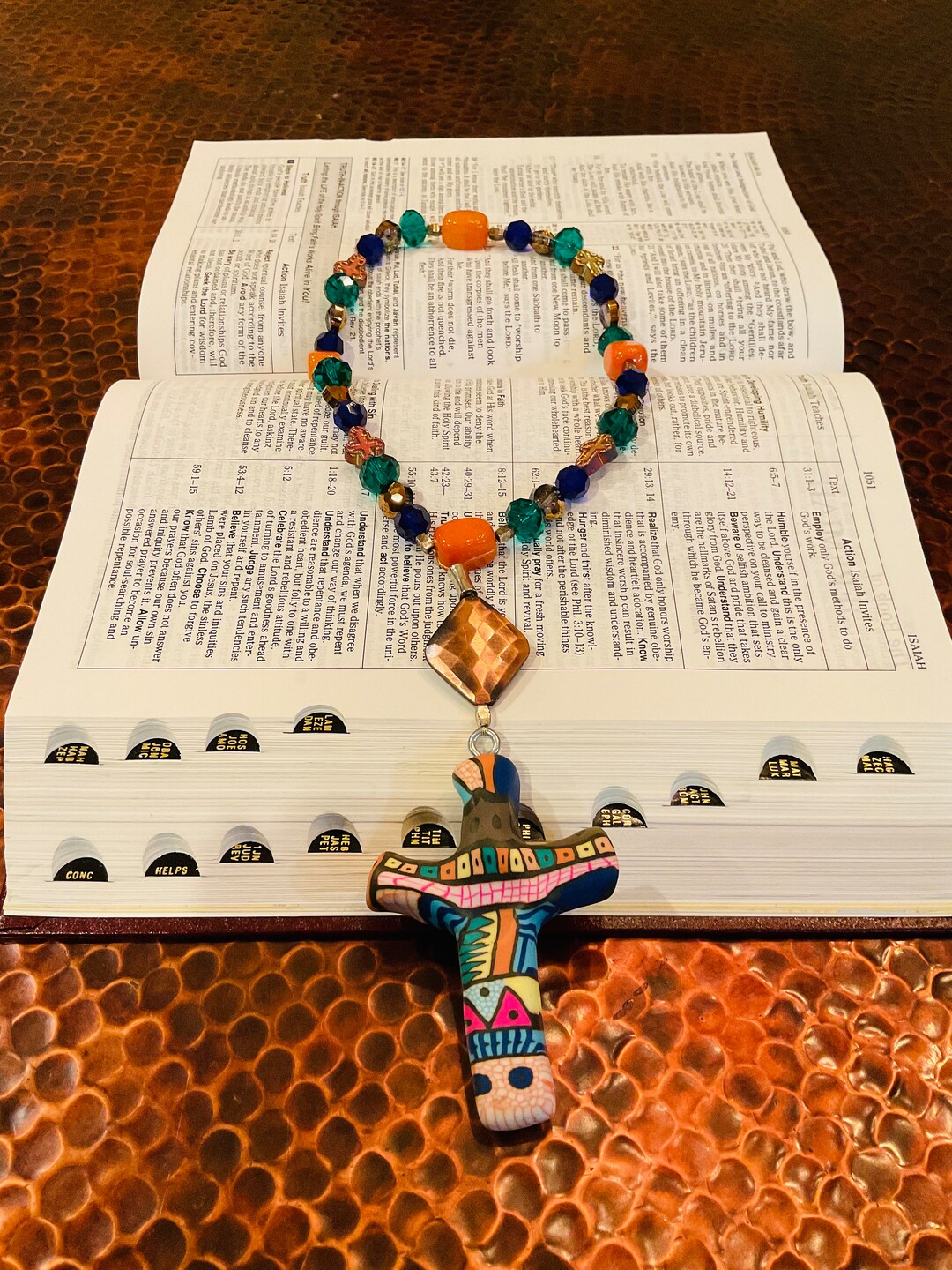 Congo W Cobalt Blue - Protestant Prayer Beads, Methodist, Episcopal ...