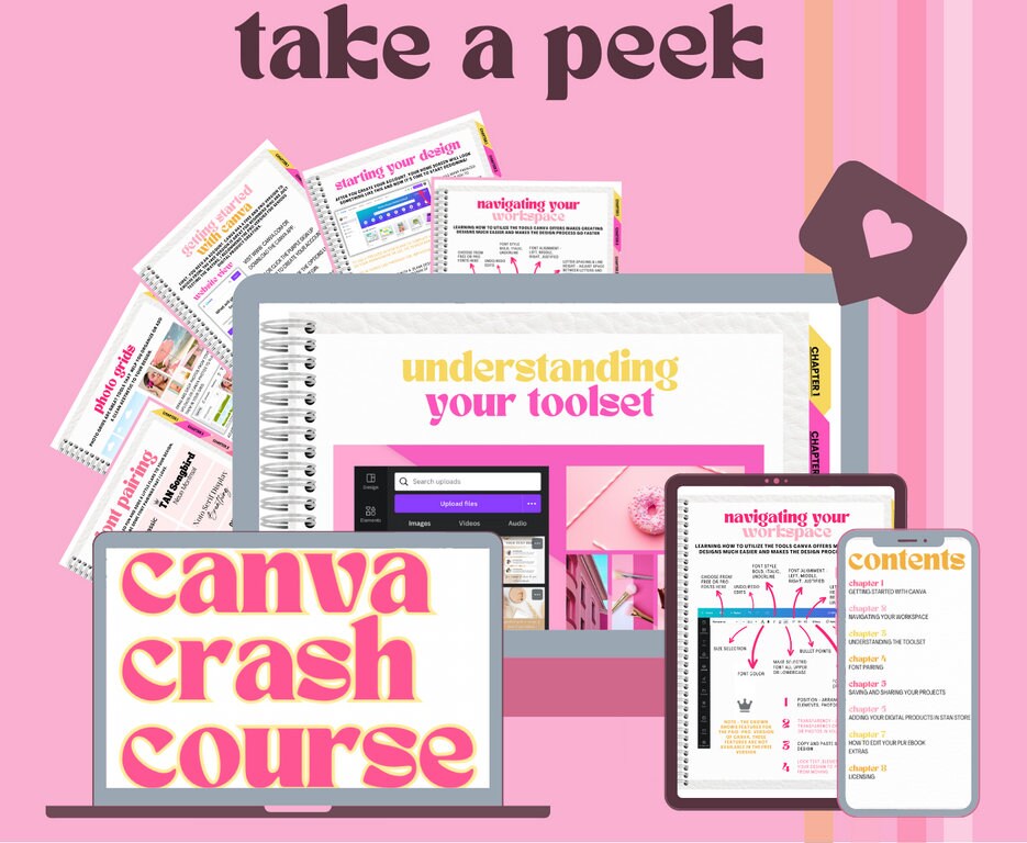Canva Crash Course E-book With PLR Canva Course for Beginners Editable ...