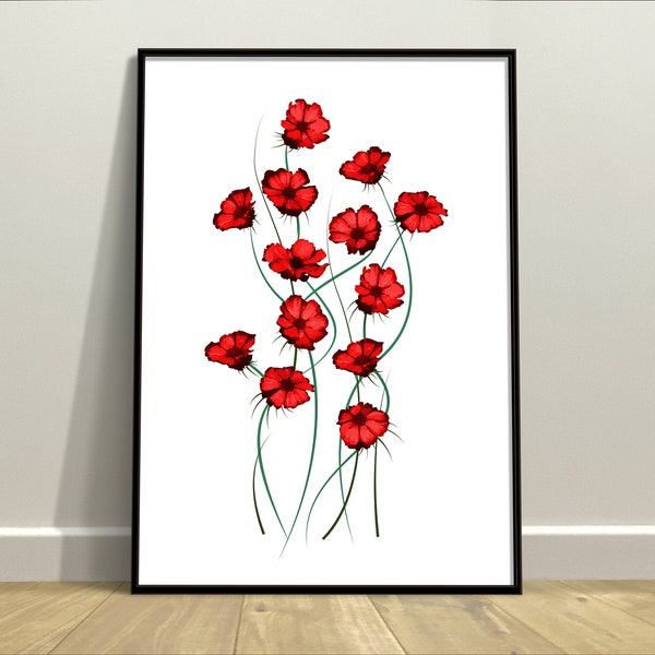 Poppy Poster - Etsy UK