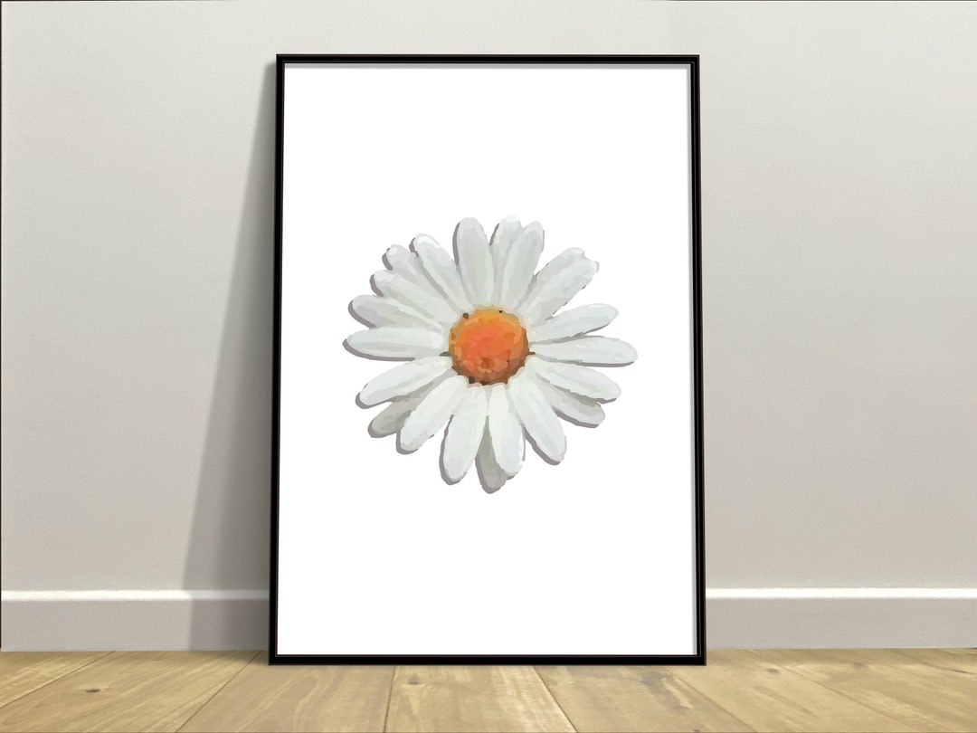 Big Bold Daisy Flower Wall Art, Girl Names Daisy or Marguerite | Wild ...