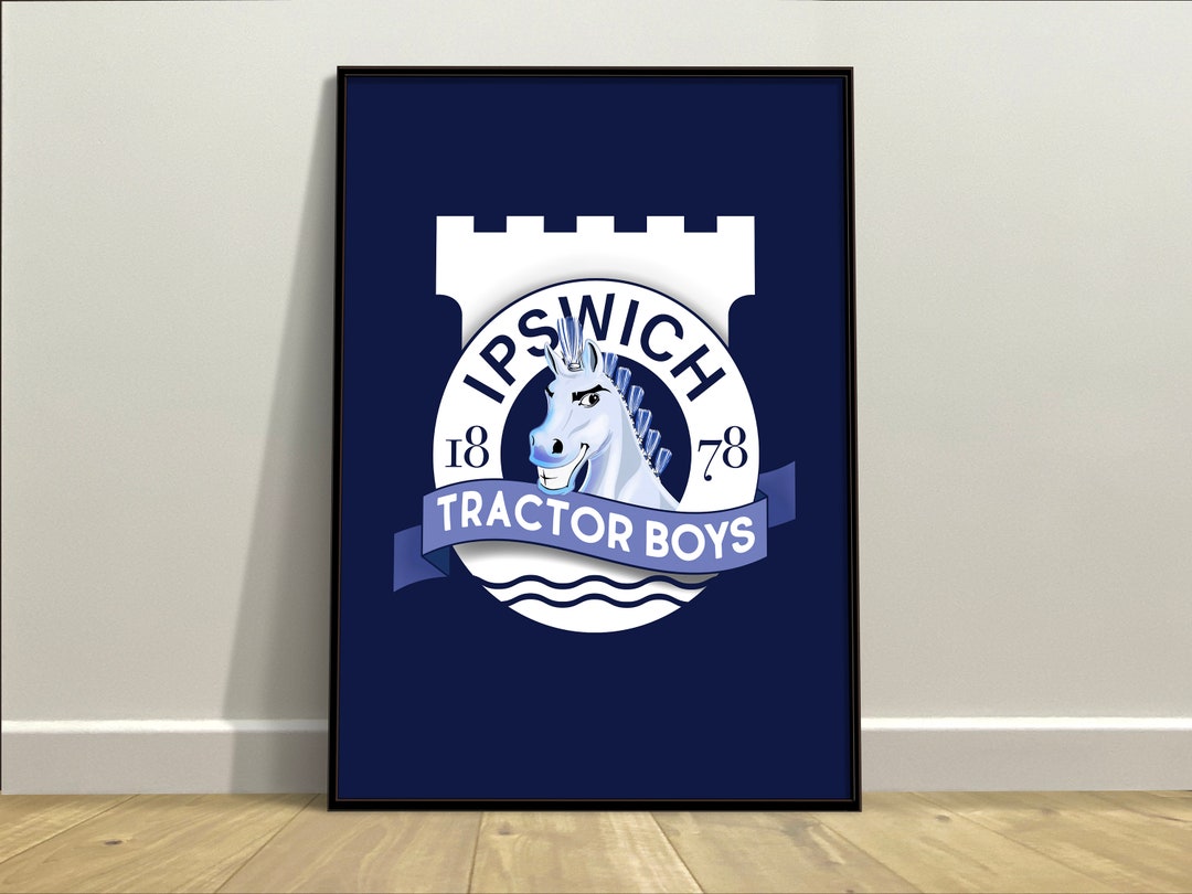 Ipswich Town Tractor Boys Punch Badge Matt Finish Poster | Suffolk ...