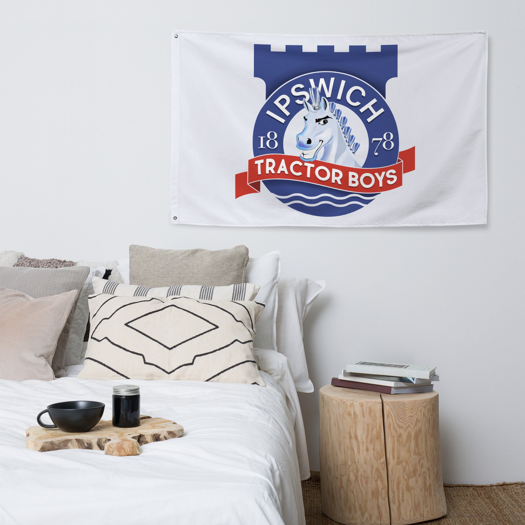 Ipswich Town Tractor Boys Punch Badge Flag - 56x34" | ITFC Suffolk ...