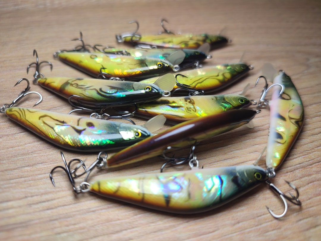 Veles Lure. 50mm-4,5gr Sinking. Made From Balsa Wood. Abalone Shell ...