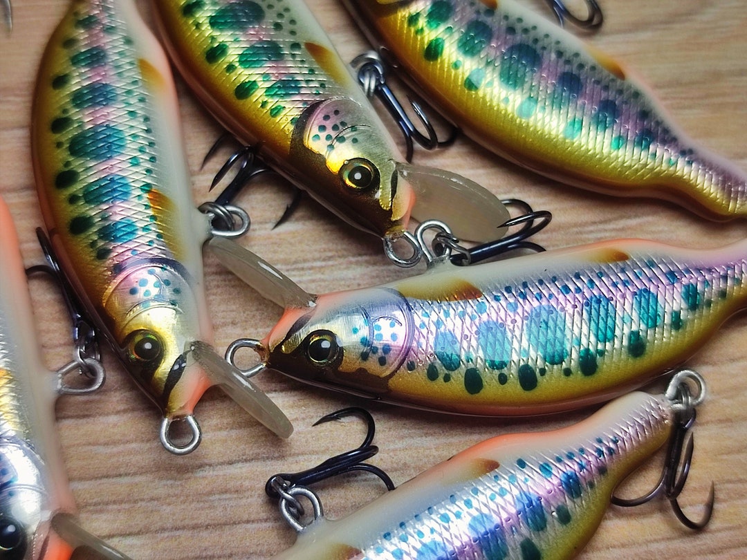 Veles Handcrafted Lure 45mm-3,3gr Sinking. Trout Fishing Lure. Finnese ...