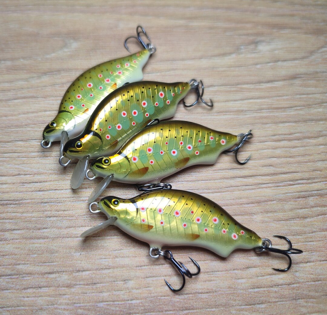 Veles Handcrafted Lure 43mm-3.6gr Fast Sinking.trout Fishing Lure ...
