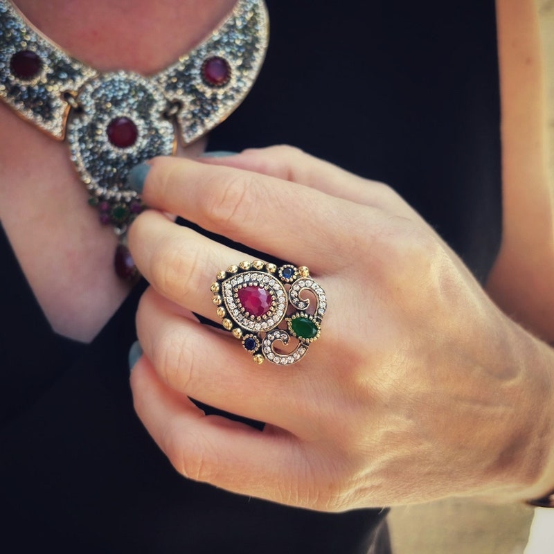 Ottoman Sultan Ring - Etsy
