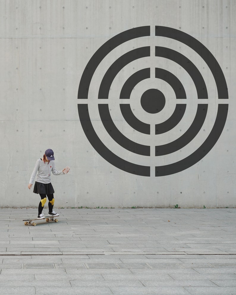 Bullseye Stencil Bullseye Target Stencil Reusable Decor - Etsy