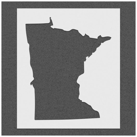 Outline Of Minnesota Template Minnesota State Map On United States Of