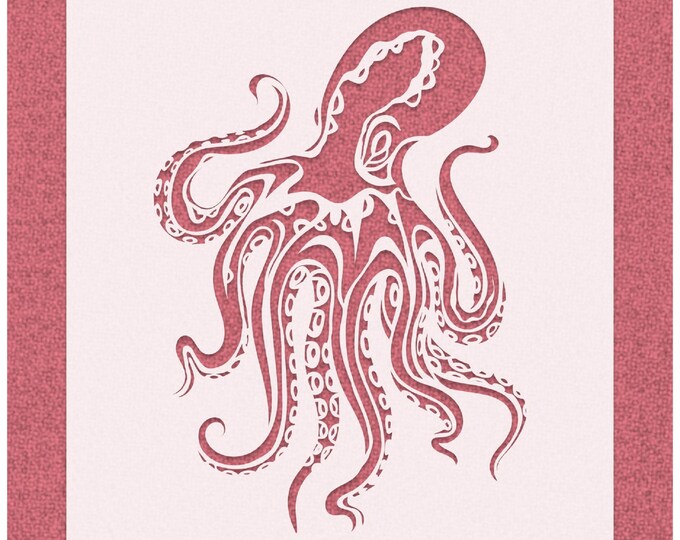 Octopus Stencil, Reusable Octopus Stencil, Art Stencil, DIY Craft ...