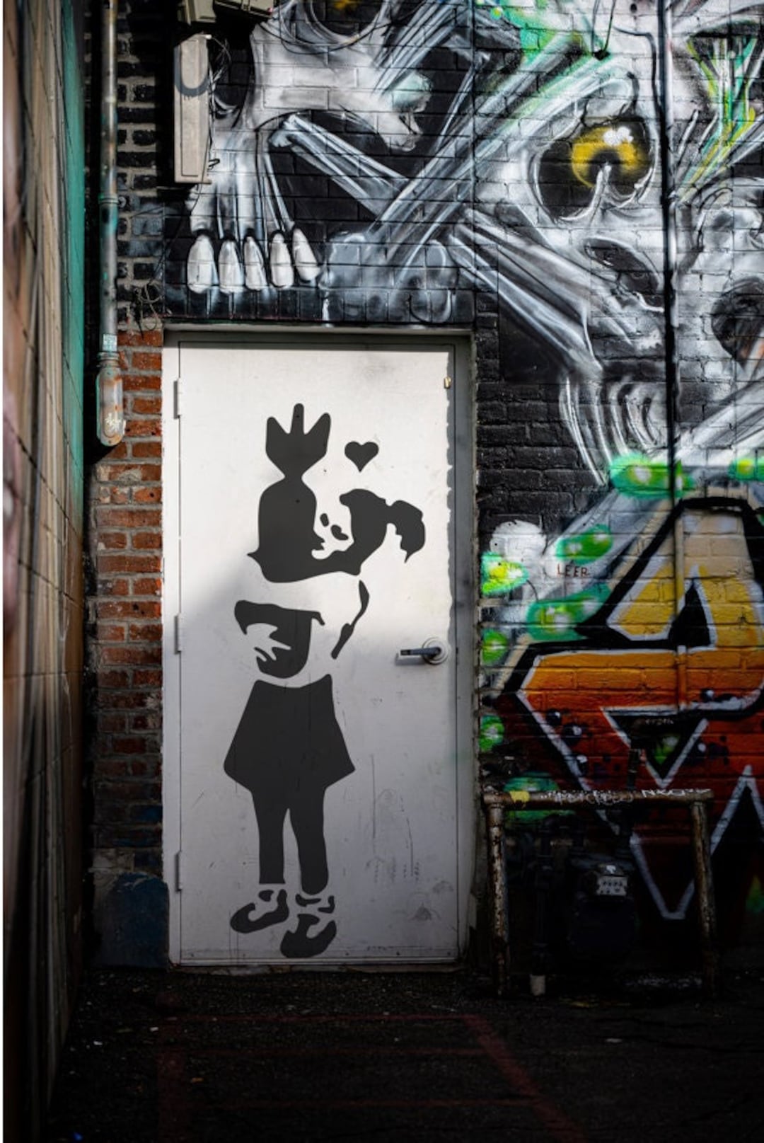 Banksy Bomb Hugger Stencil, Bomb Love, Spray Paint Airbrush Stencils ...
