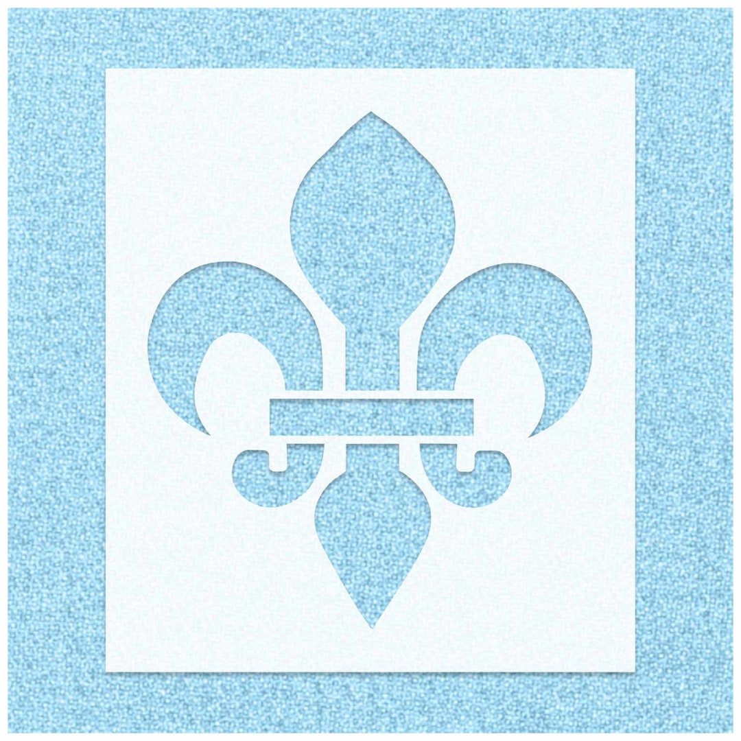 Fleur De Lis Stencil | Stencils for Painting | Customs Paint Stencil ...