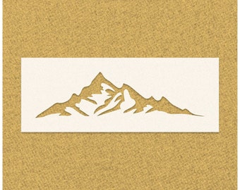Mountain Range Stencils Reusable Stencil for Painting | Etsy