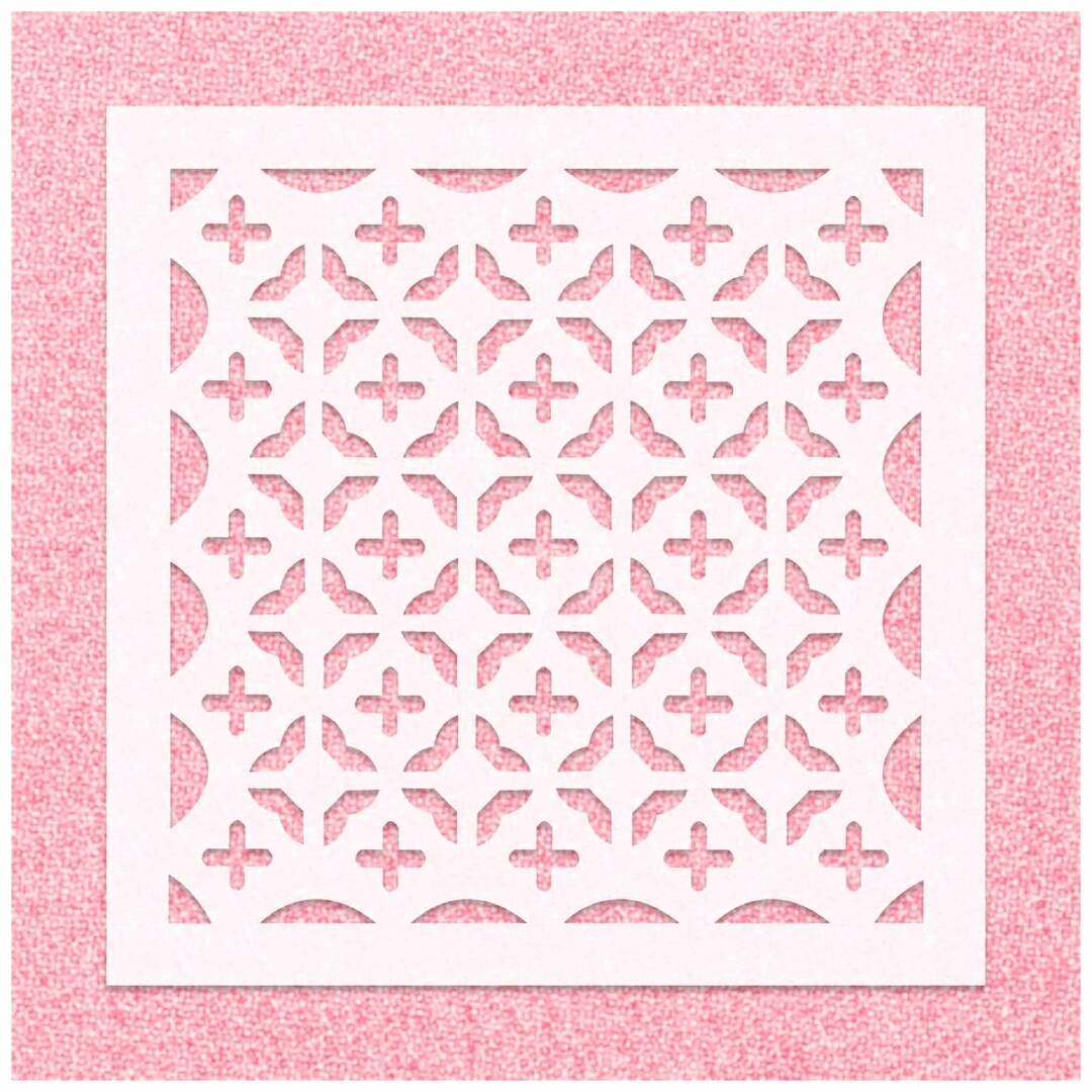 Decorative Tile Stencils, Wall Tiles Pattern Templates, Elegant Stencil ...