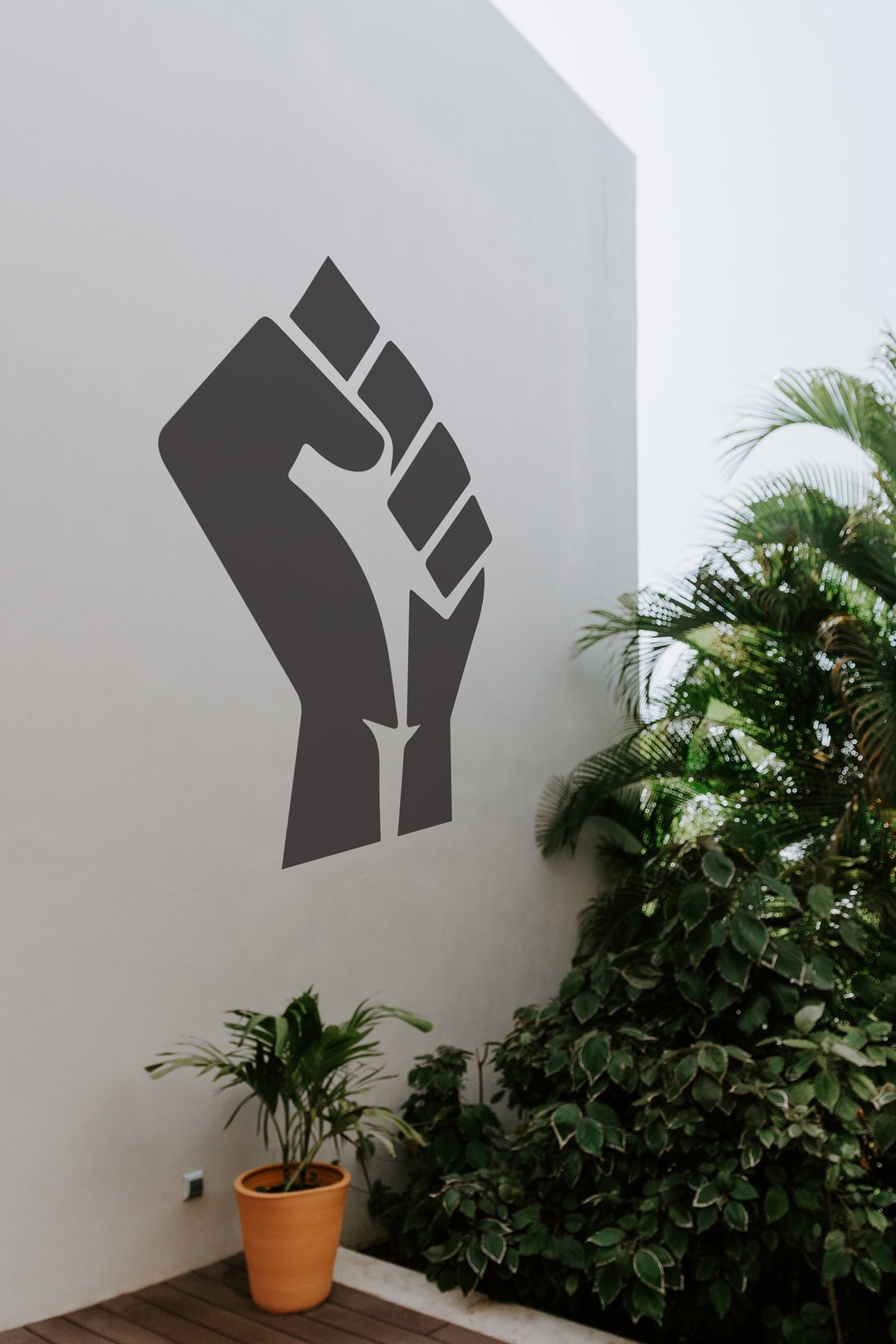 Black Lives Matter Stencil - BLM Stencils - Black Power Fist Stencil ...