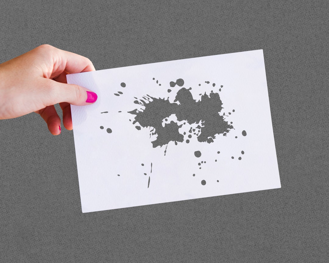 Blood Splatter Stencil - Blood Drips - Halloween Decor - Airbrush Spray ...