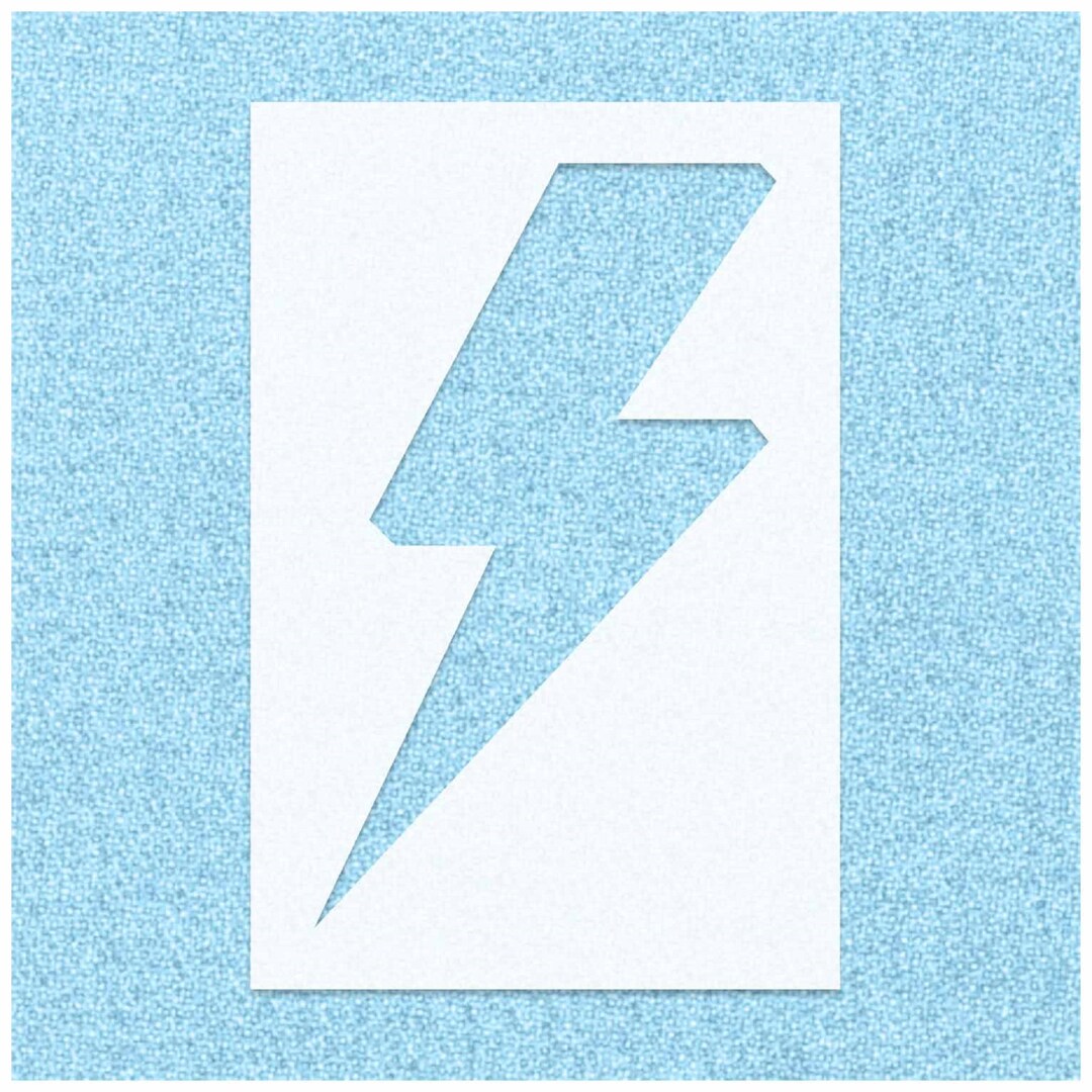 Thunderbolt Stencil | Lightning Bolt Stencil | Flash Stencil | Flash ...