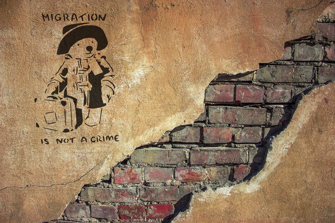 Migration is Not a Crime Banksy-inspired Stencil - Paddington Bear ...