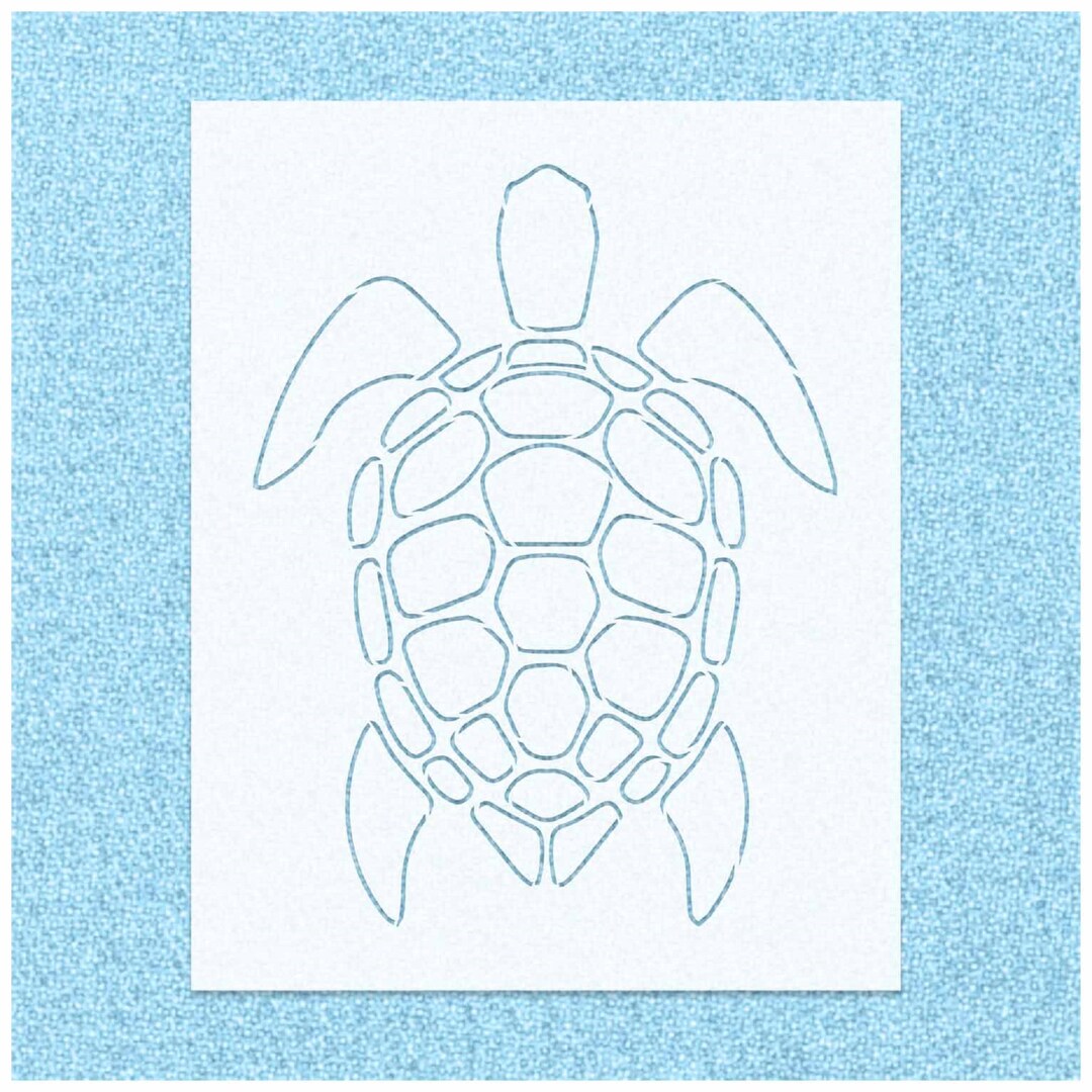 Turtle Stencil | Tortoise Stencil | Turtle Arts Crafts | Nursery Room ...