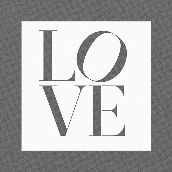 Love Stencil - Etsy