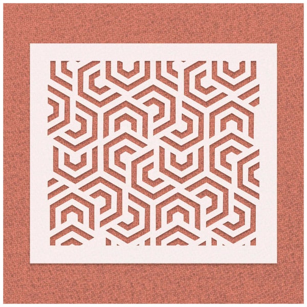 Geometric Stencil - Etsy
