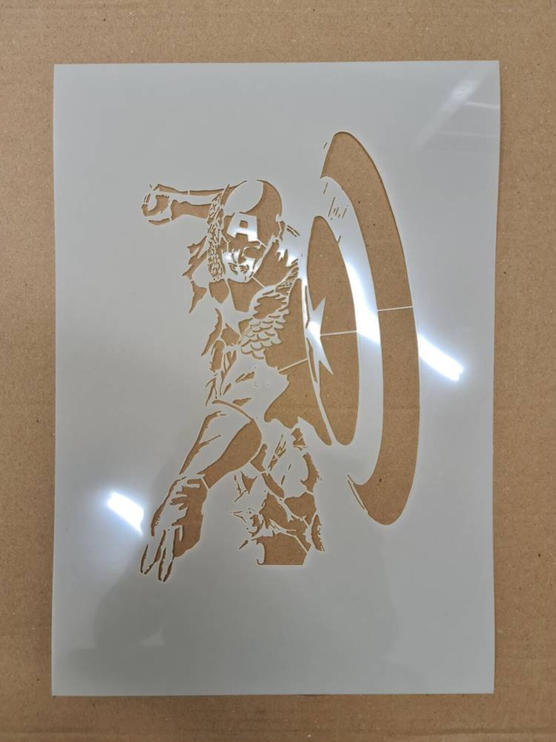 Captain America Stencil Marvel Avengers 14mil Mylar - Etsy