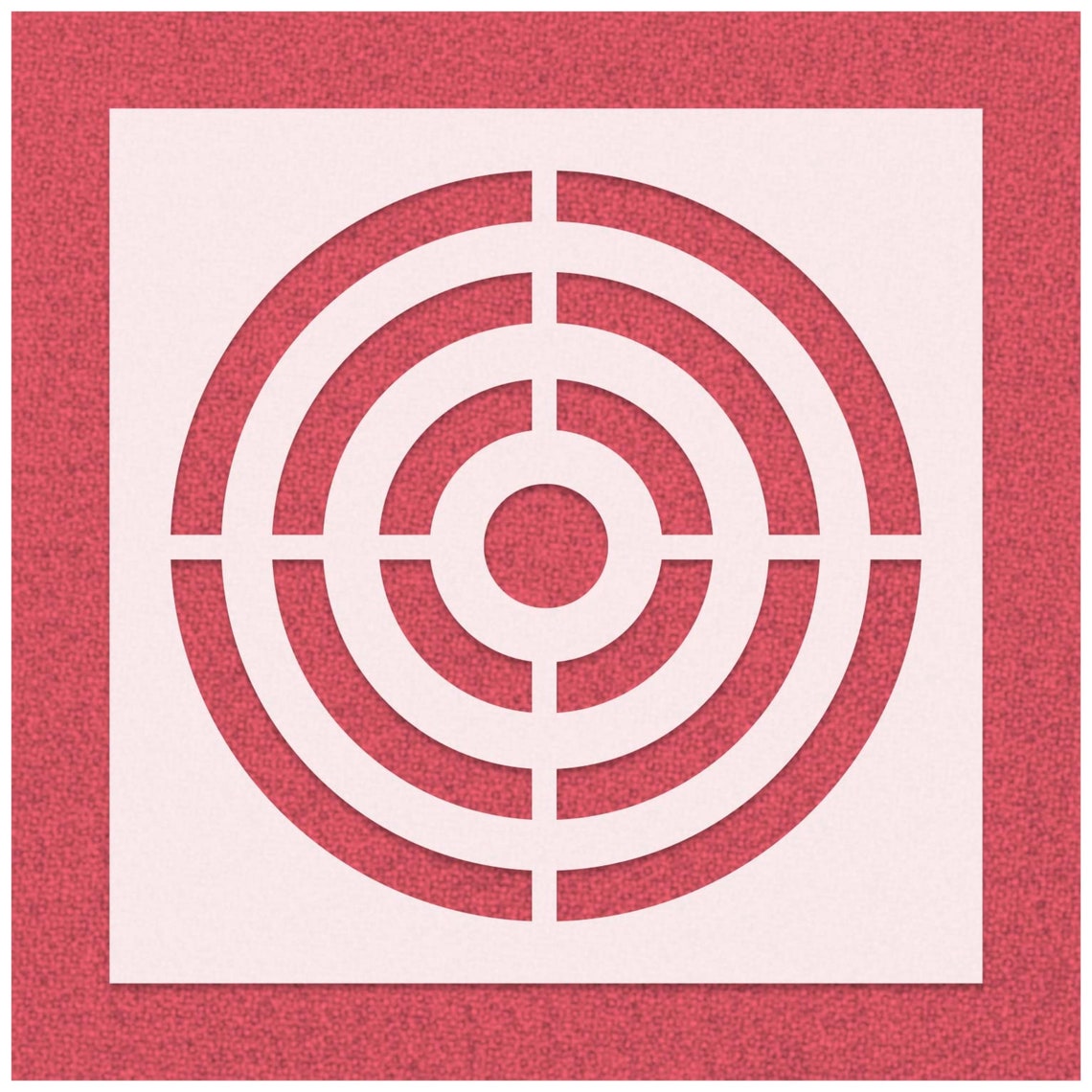 Bullseye Stencil | Bullseye Target Stencil | Reusable Decor Stencils ...