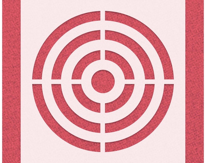 Bullseye Stencil | Bullseye Target Stencil | Reusable Decor Stencils ...