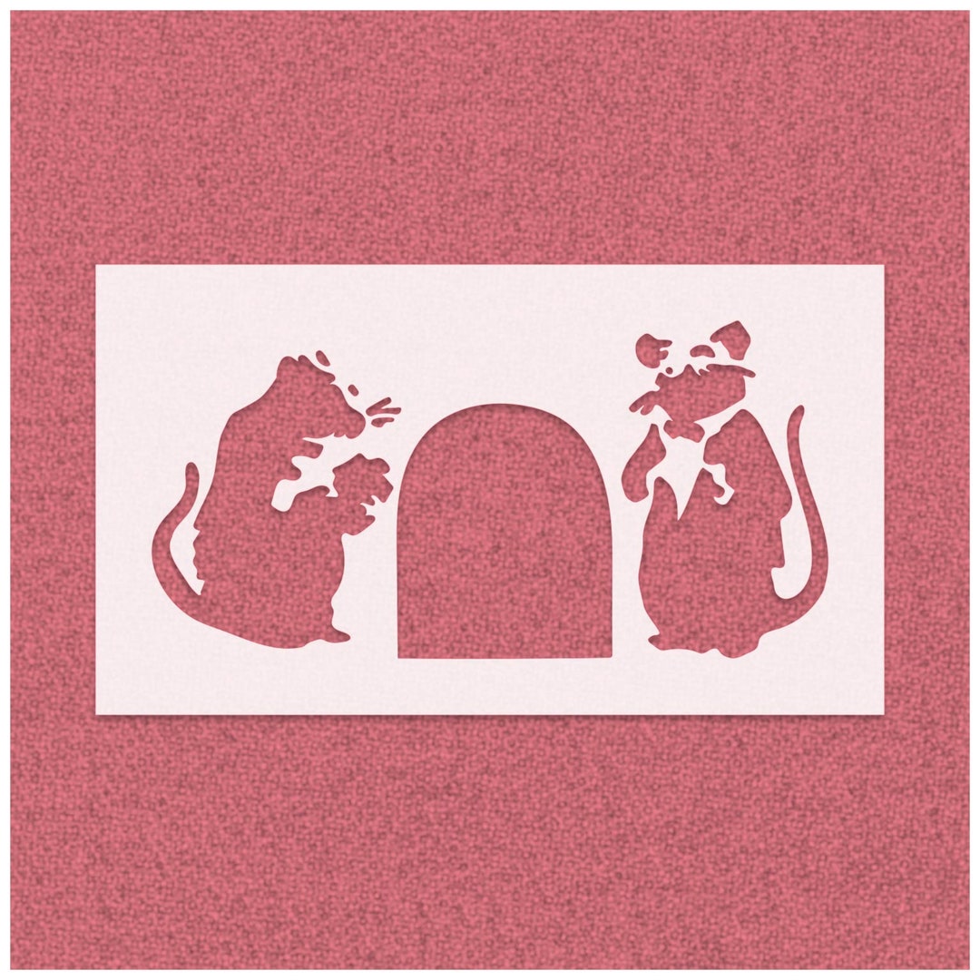Banksy-inspired Doormen Rats Stencil: Urban Art Spray Paint Template ...