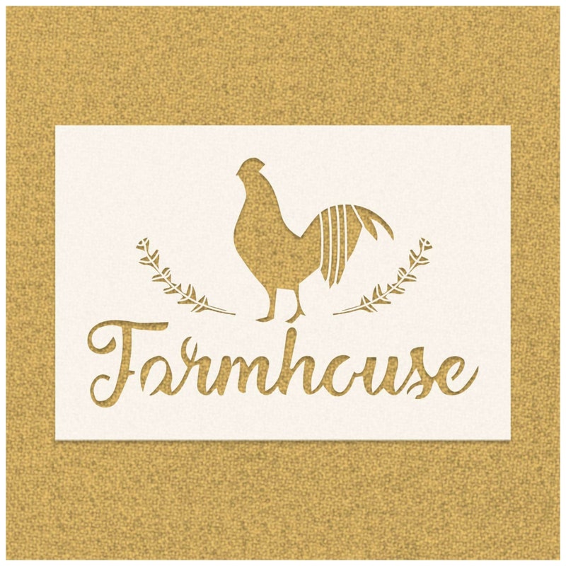 Rooster Stencil - Etsy