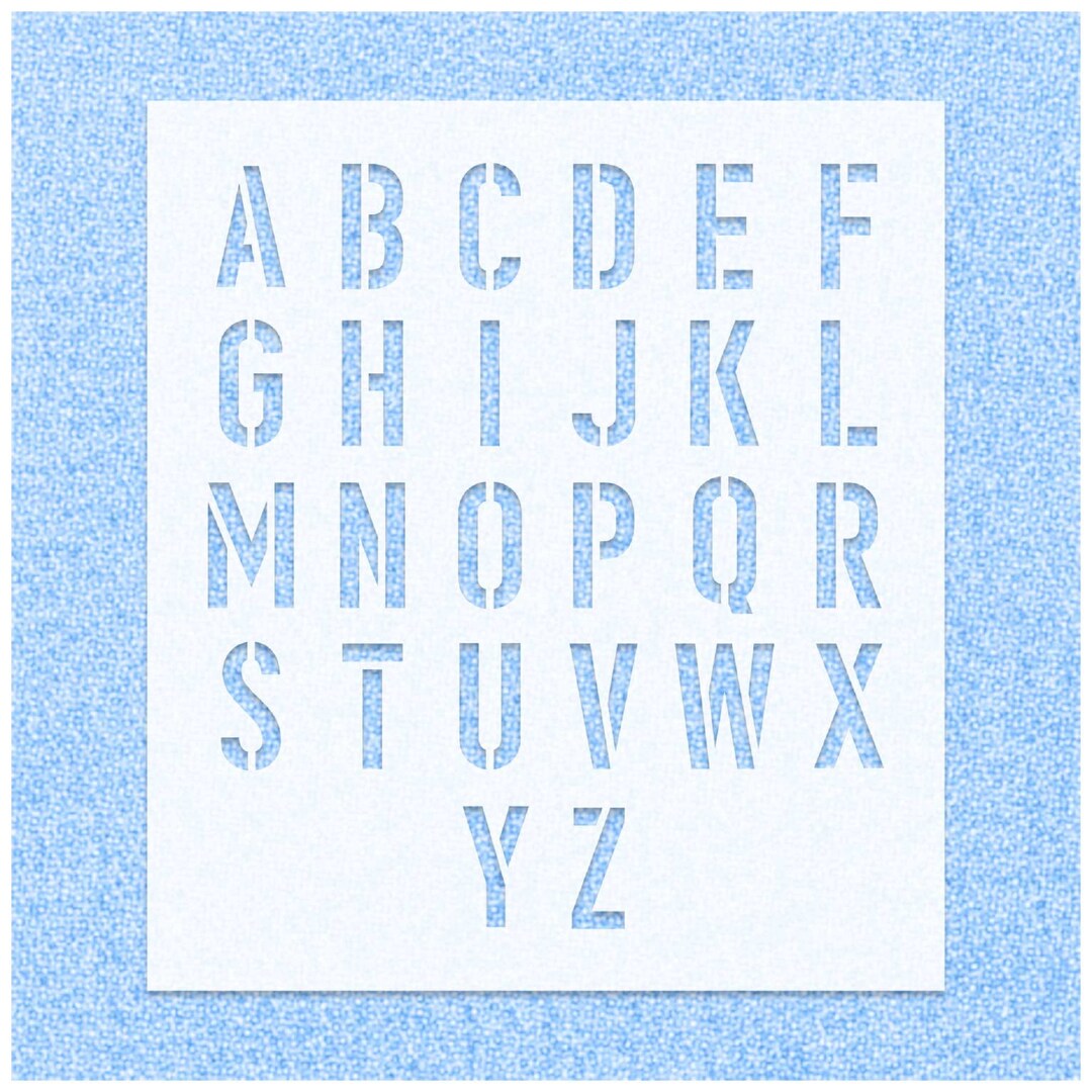 Letter Stencil Pattern, Alphabet Stencils, Letter Template for Spray ...