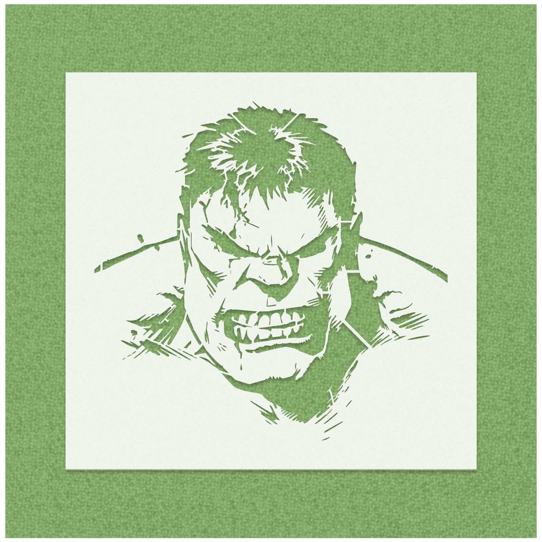 The HULK STENCIL - MARVEL Wall Decor - Marvel Wall Art - Super Hero Stencil - Hulk Print ...