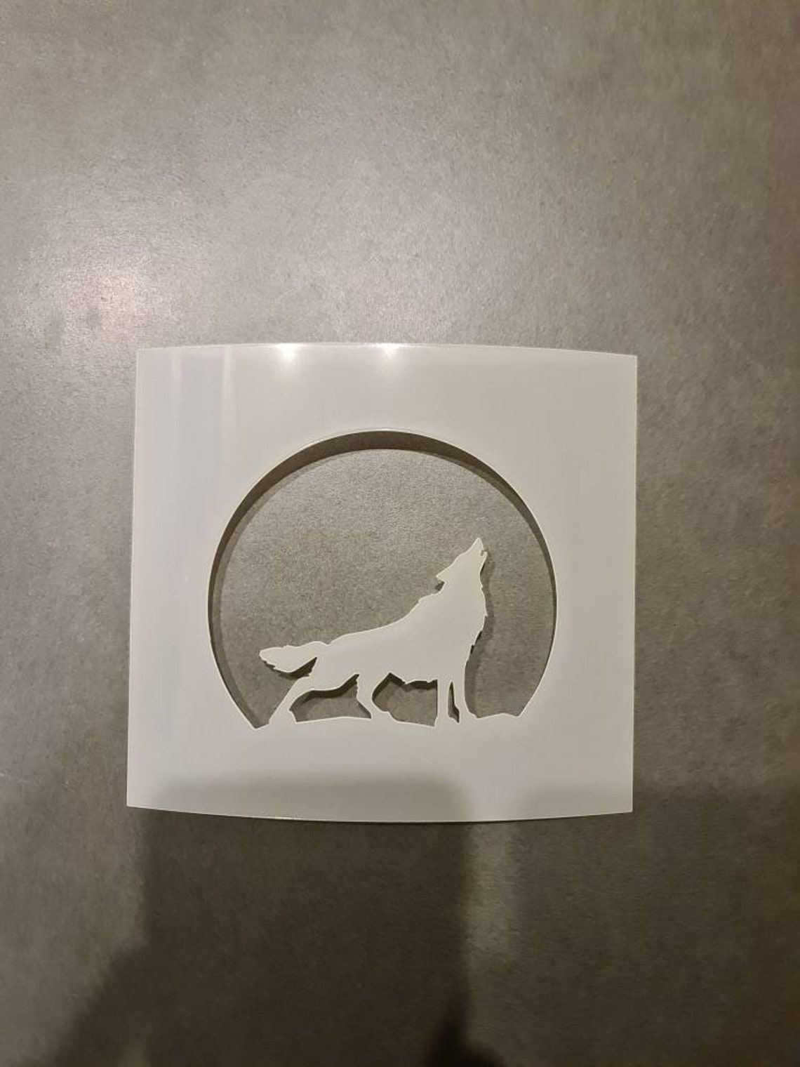 Howling Wolf Stencil 14mil Thick Mylar Stencils Reusable - Etsy