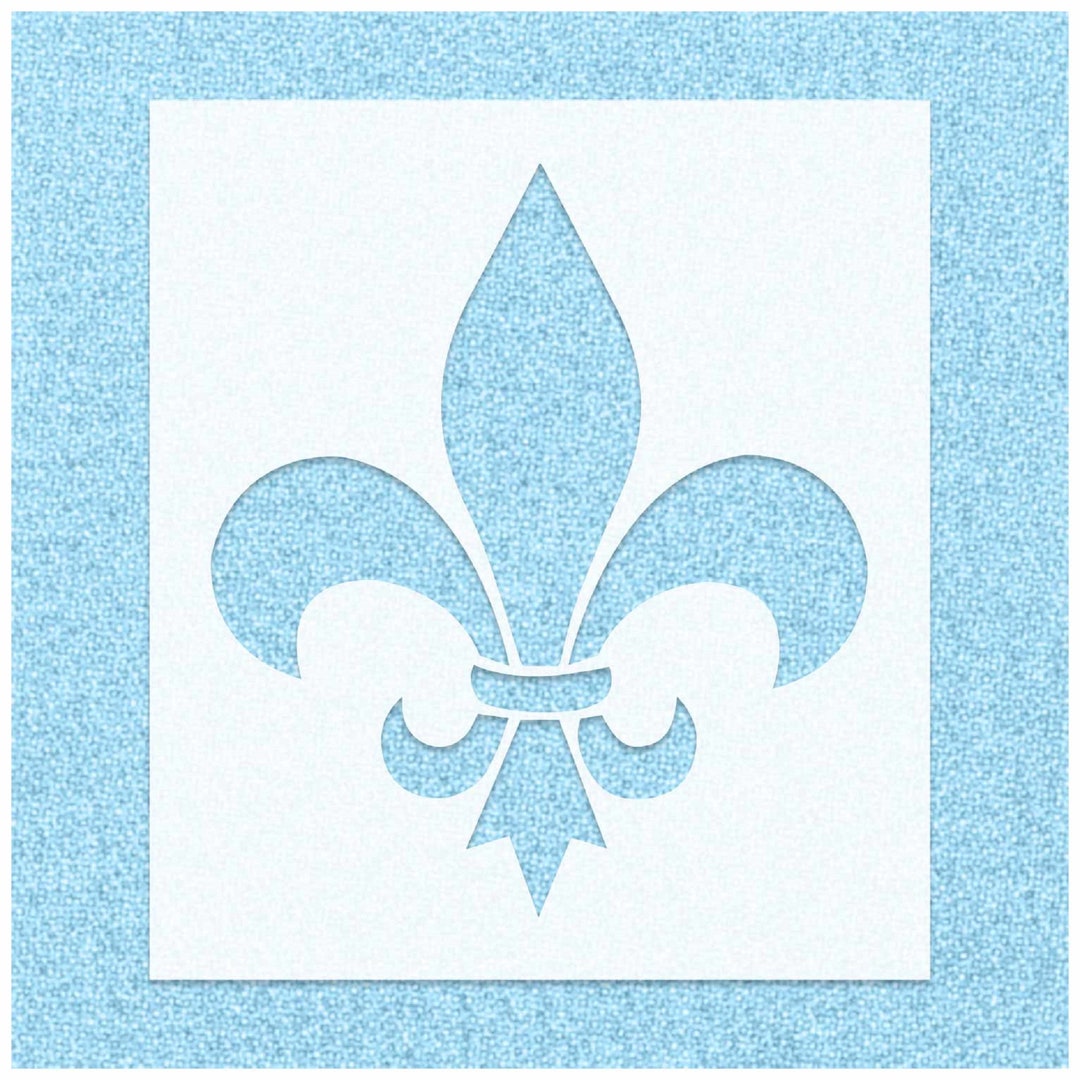 Fleur De Lis Stencil Stencils for Painting Customs Paint - Etsy