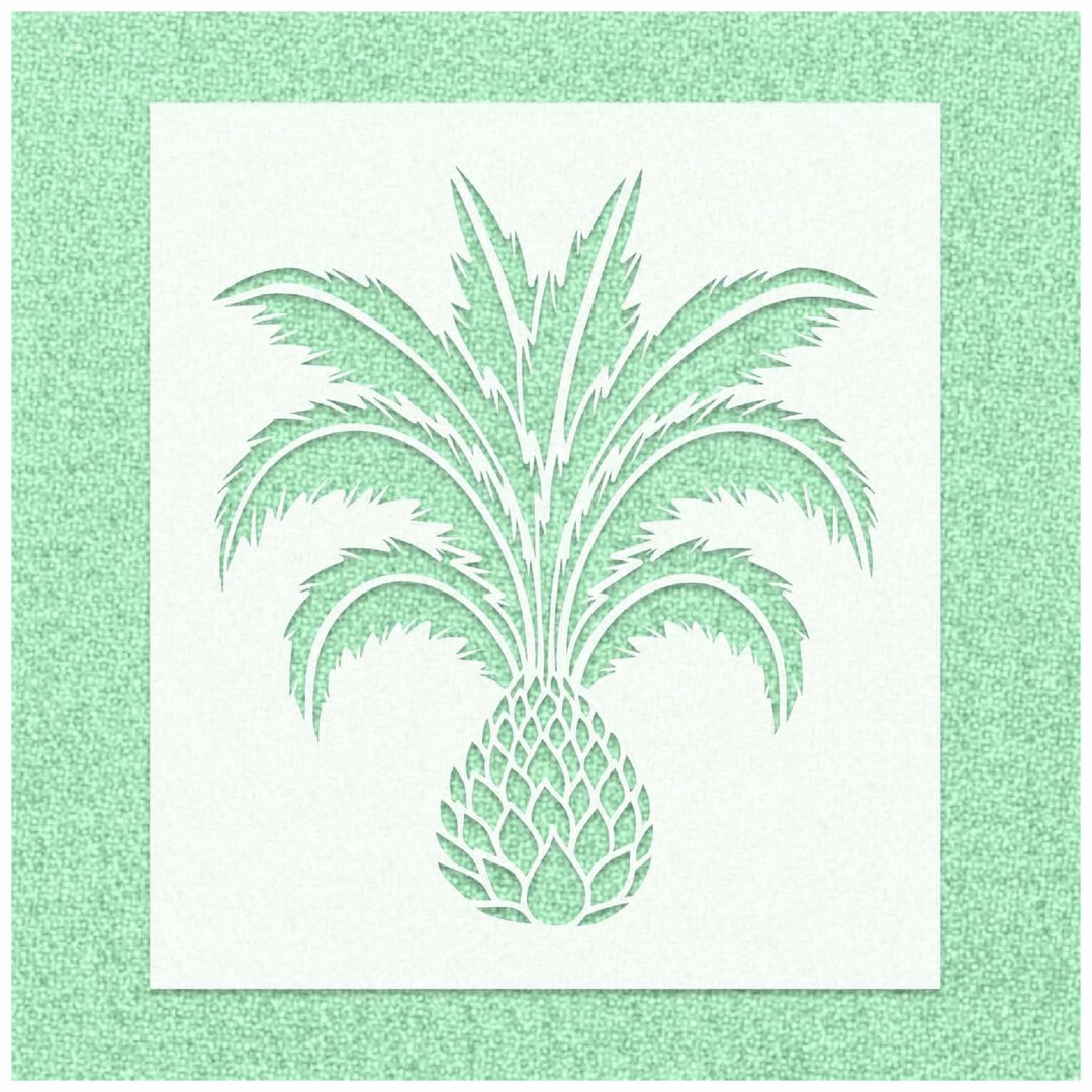 Pineapple Stencil, Pineapple Decor, Decorative Summer Pineapple Pattern, Pallet Art, Reusable ...