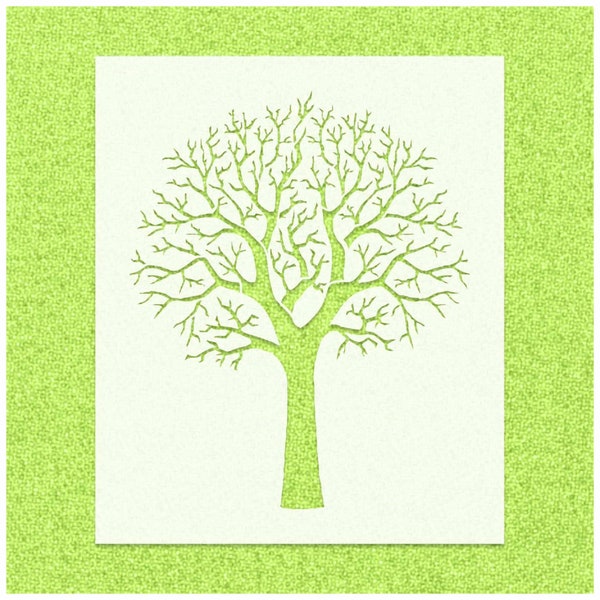 Large Bare Tree Stencil - Etsy