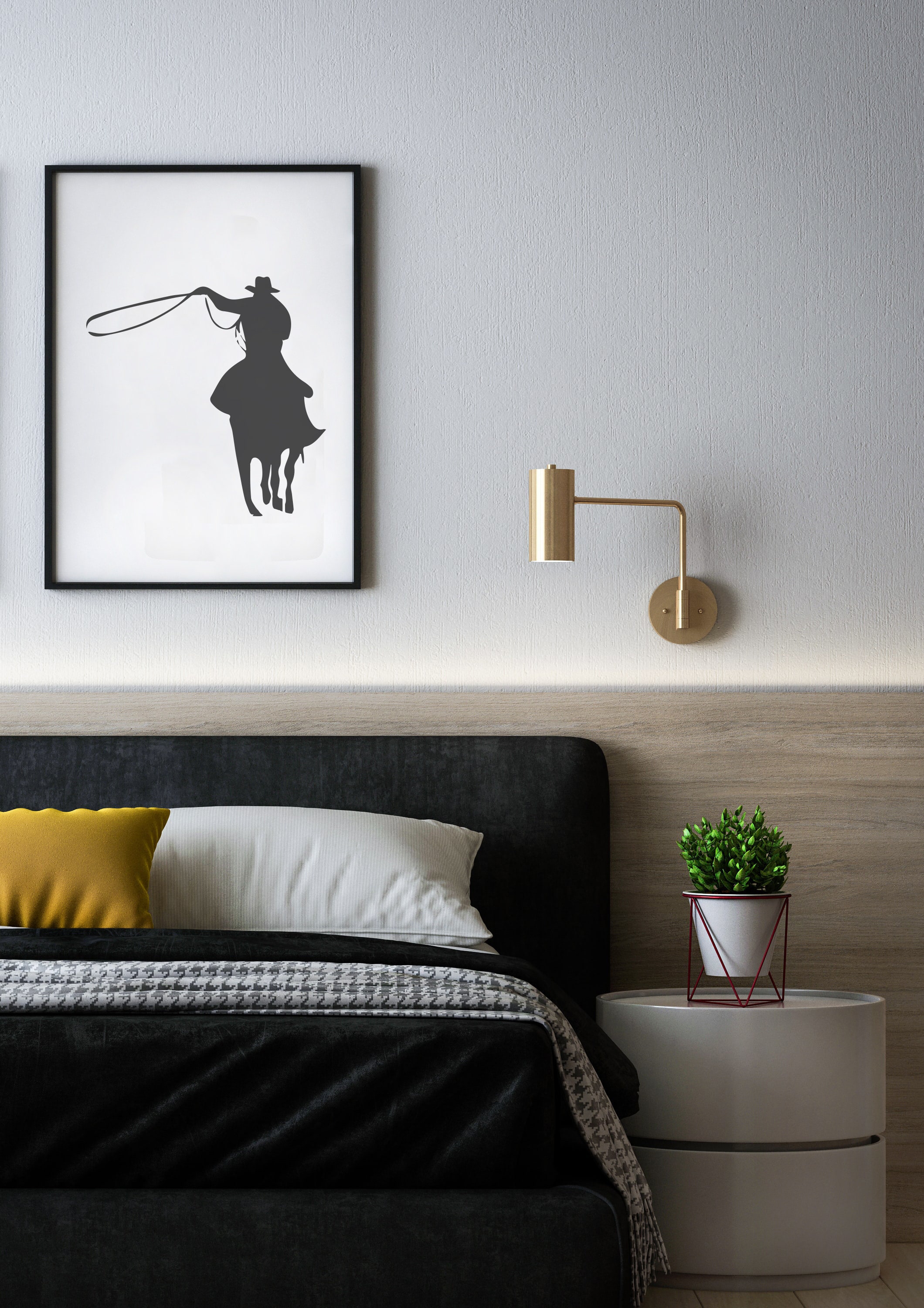 Cowboy Bucking Bronco Stencil High Quality 14mil Mylar - Etsy