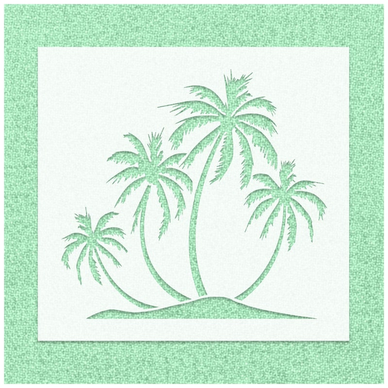 Palm Tree Stencil - Etsy