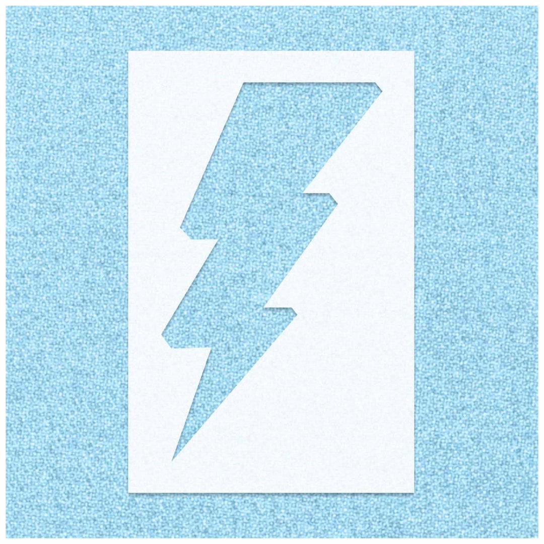 Lightning Bolt Stencil | Thunderbolt Stencil | Flash Stencil | Lighting ...