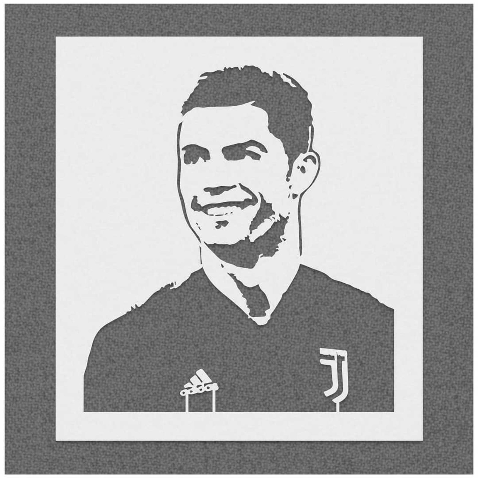 Christiano Ronaldo Stencil CR7 Football Player Spray Paint - Etsy