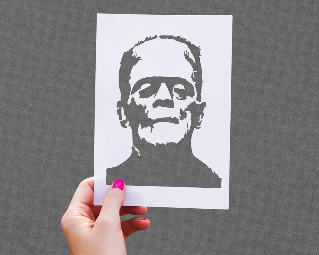 Frankenstein Stencil for Halloween Decor - Reusable Stencils for Wall ...