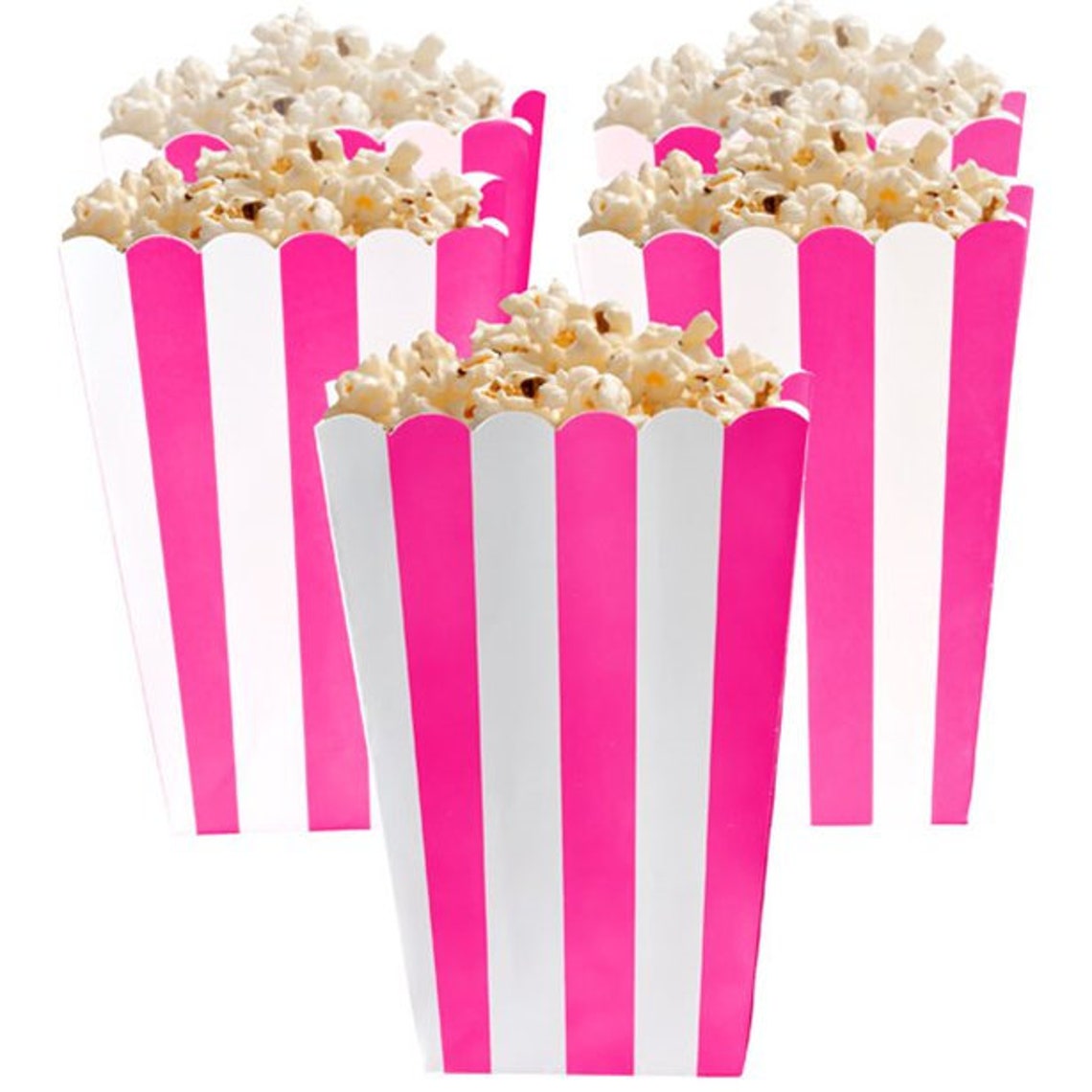5 Pack Hot Pink Popcorn Boxes 13cm Table Decorations - Etsy UK