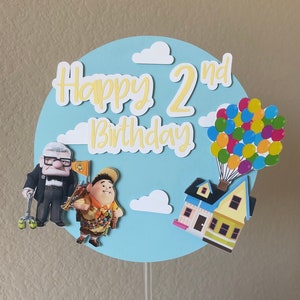 UP Cake Topper/ UP Birthday Cake Topper | Etsy