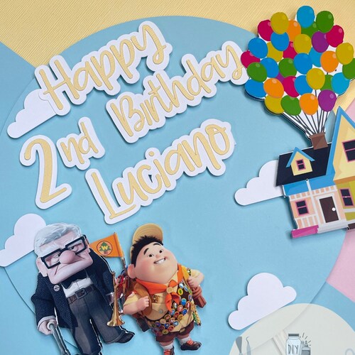 Up House Cake Topper / Half Birthday Cake Topper - Etsy