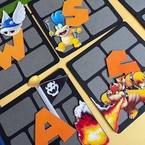 Bowser Bash Birthday Banner, Bowser Birthday Decorations, Super Video ...
