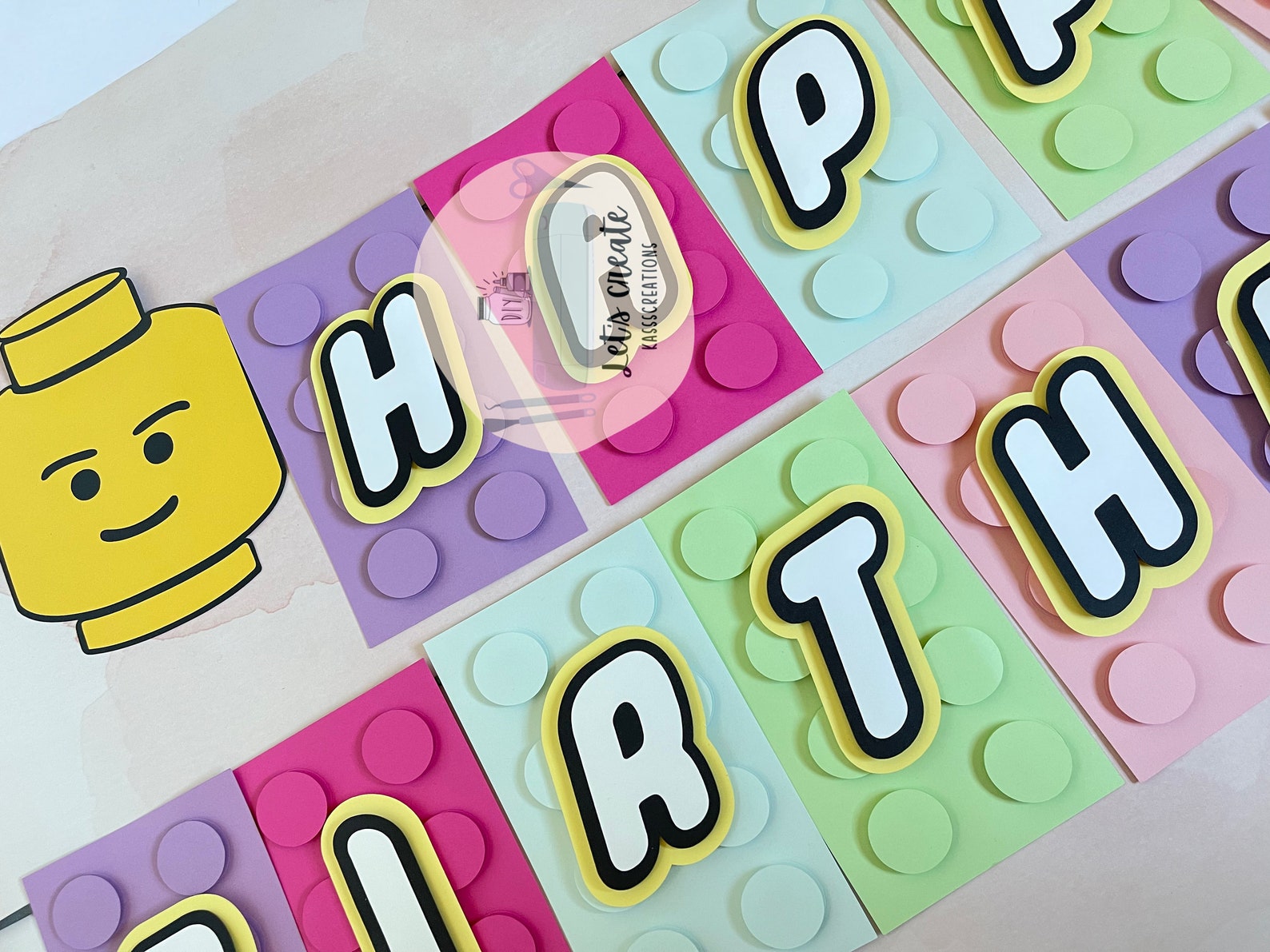 Building Blocks Birthday Banner Building Blocks Decorations | Etsy