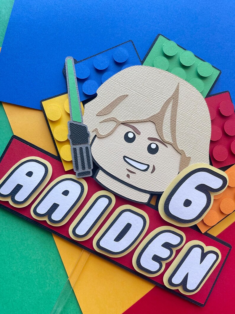 Star Wars Minifigure Cake Topper, Star Wars Cake Topper, Minifigures ...