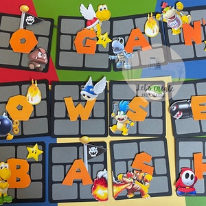 Bowser Bash Birthday Banner, Bowser Birthday Decorations, Super Video ...