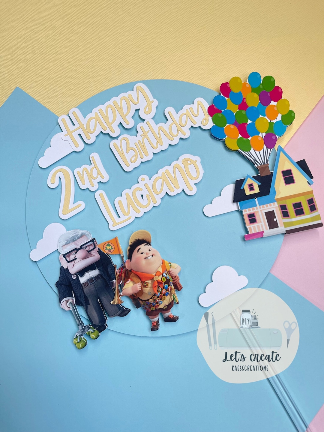 UP Cake Topper, UP Birthday Cake Topper - Etsy