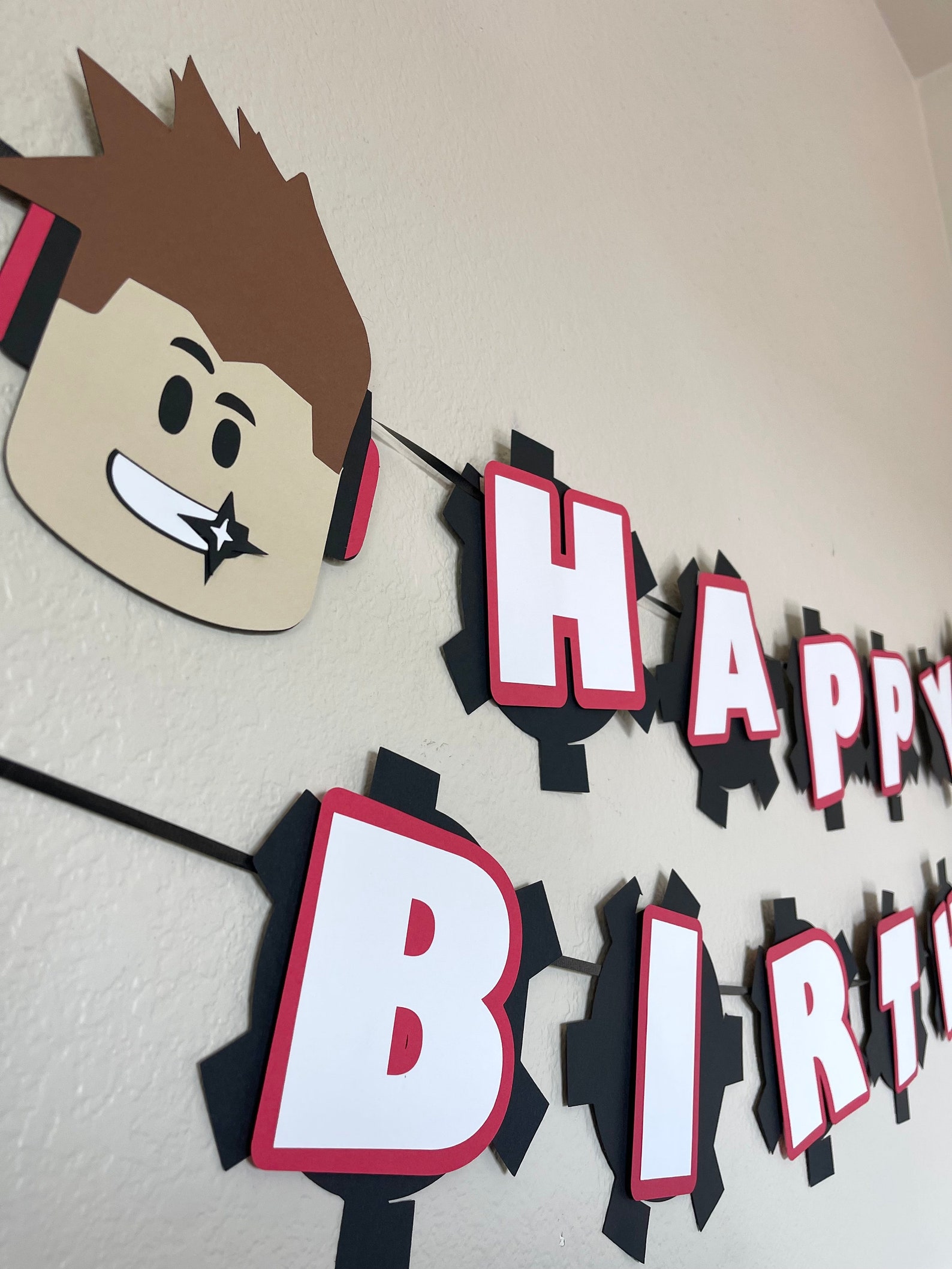 Roblox Birthday Banner/ Roblox Party Decorations/ Roblox - Etsy